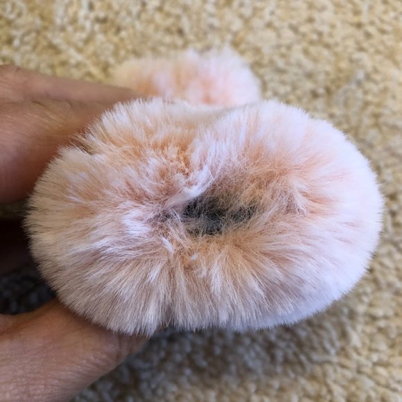 CreativityCafeCo | Headphones | Nwot Cute Plush Pinkgray Fuzzy Bunny ...